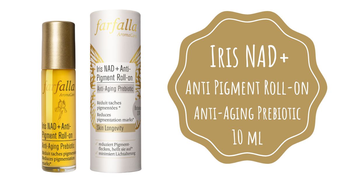 Iris NAD+ Anti-Pigment Roll-on - Anti-Aging Prebiotic - 10 ml - ViVere Aromapflege